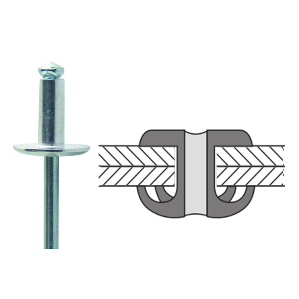 RIVET ECLATE ALU/ACIER